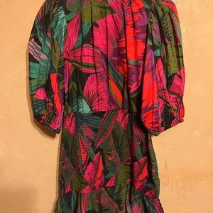 FARM Rio | Dresses | Farm Rio Small Midnight Leaves Mini Dress | Poshmark